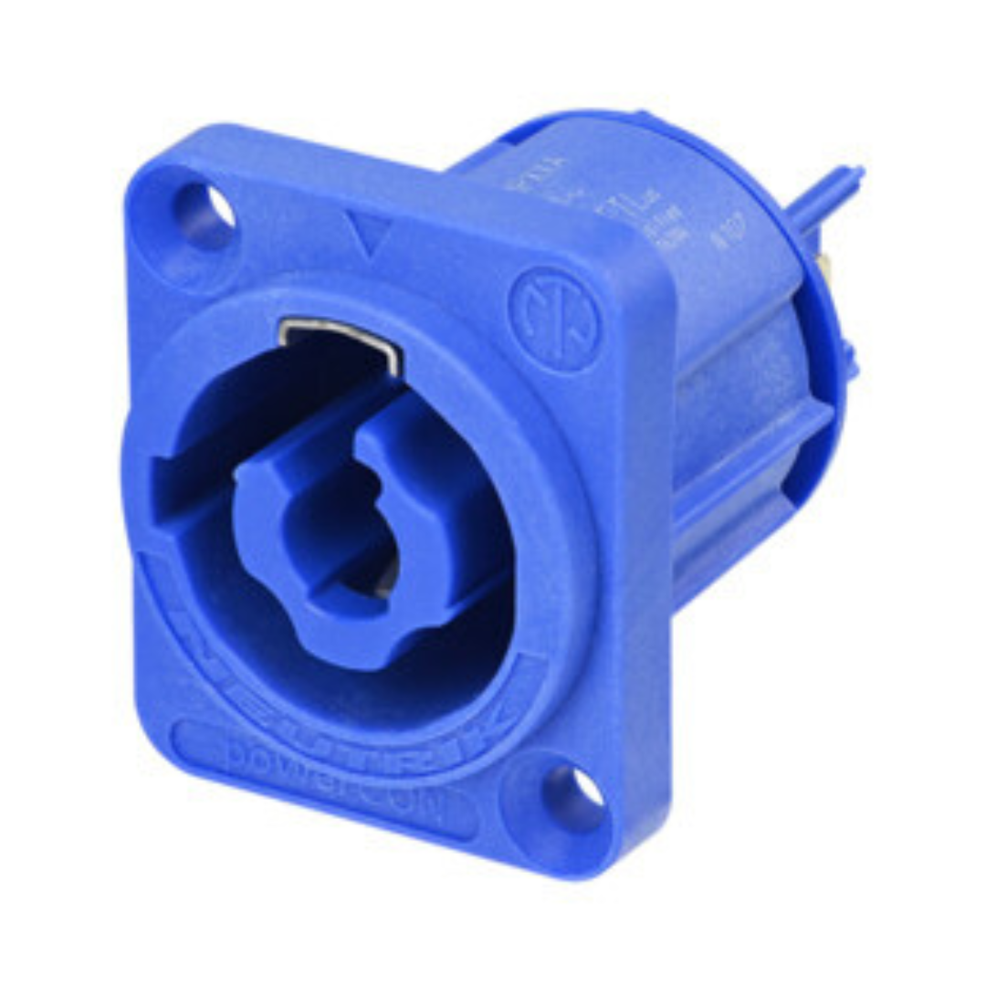 Conector Para Instalación En Chasis Color Azul - Neutrik - NAC3MPXXA ...